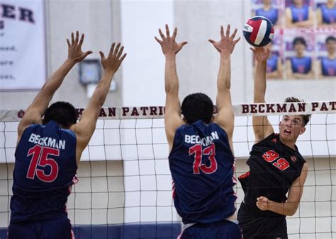 Beckman Boys Volleyball Beats Huntington Beach In Five Sets In Division
