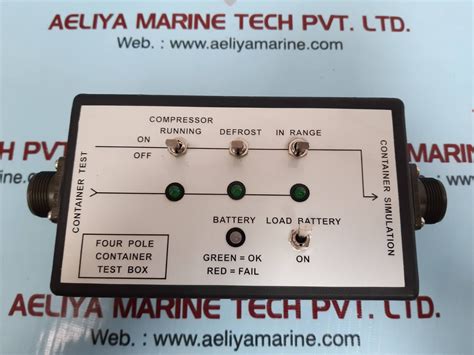 four pole container test box durable and efficient testing solution