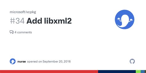 add libxml2 · issue 34 · microsoft vcpkg · github