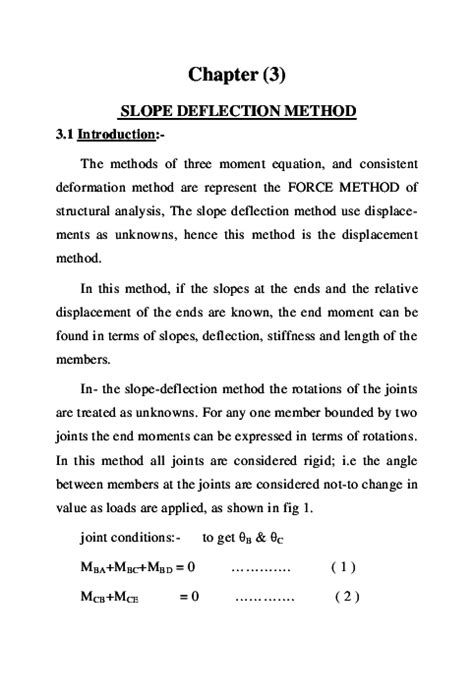 Pdf Chapter 3 Slope Deflection Method