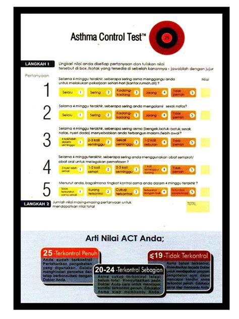 Asthma Control Test Pdf