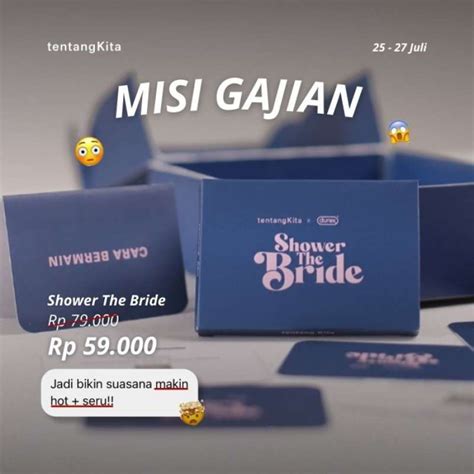 Jual Permainan Kartu Tentangkita X Durex Edisi Shower The Bride Di Seller Winter Cengkareng