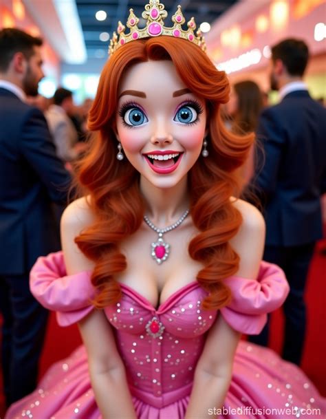 Disney Princess Party Stable Diffusion Online