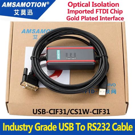 usb cif31 isolated cable cs1w cif31 usb to rs232 conversion cable ftdi