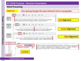 ICT IGCSE Practical Revision Word Processing Pdf