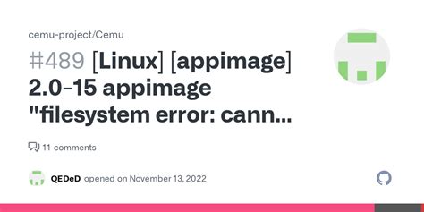 Linux Appimage Appimage Filesystem Error Cannot Get Free Space On Game Install