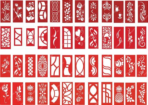 Premium Vector Vector Cnc Laser Cut Vector Cnc Router Cut Jali Mashrabiya