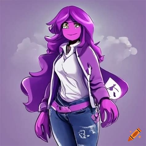 Illustration Of Susie From Deltarune On Craiyon