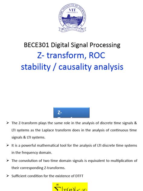 4 Z Transform Roc 09 01 2024 Pdf