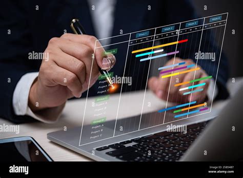 Project Management Timeline Gantt Chart In Technology Online Business Planner In Schedule