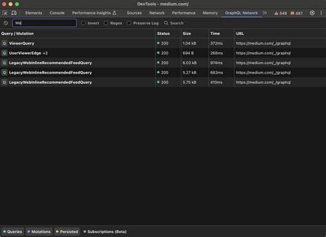 Graphql Network Inspector Docs