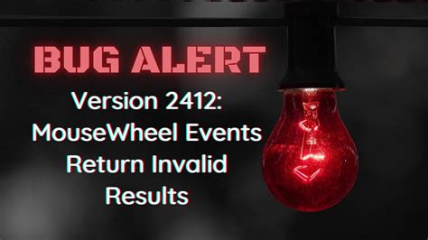 Bug Alert Mousewheel Event Broken In Access Version 2412