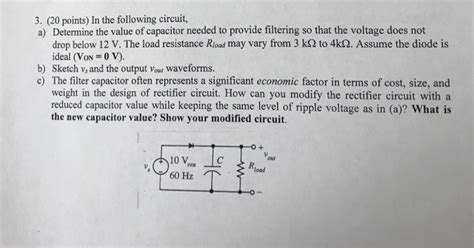 Solved In The Following Circuit A Determine The Value Of