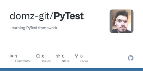 GitHub Domz Git PyTest Learning PyTest Framework