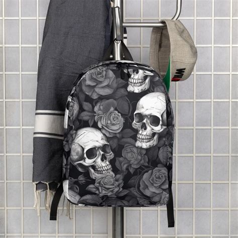 Skull Goth Backpack Etsy