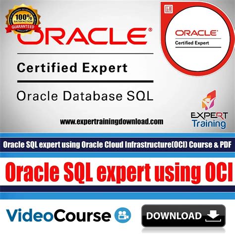 Oracle Sql Expert Using Oracle Cloud Infrastructureoci Course And Pdf