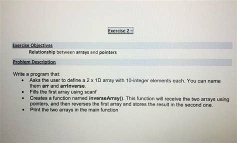 Solved Exercise 2 Exercise Objectives Relationship Between