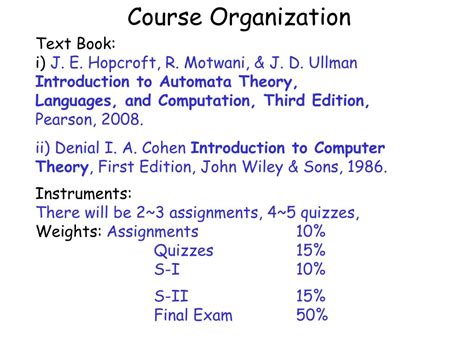 ppt csc312 automata theory lecture 1 introduction powerpoint