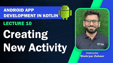 Lecture 10 Creating New Activity Youtube