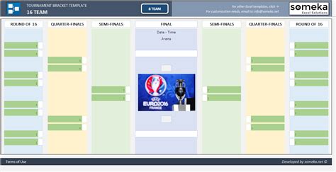 Tournament Bracket Generator Excel Template Free Bracket Maker