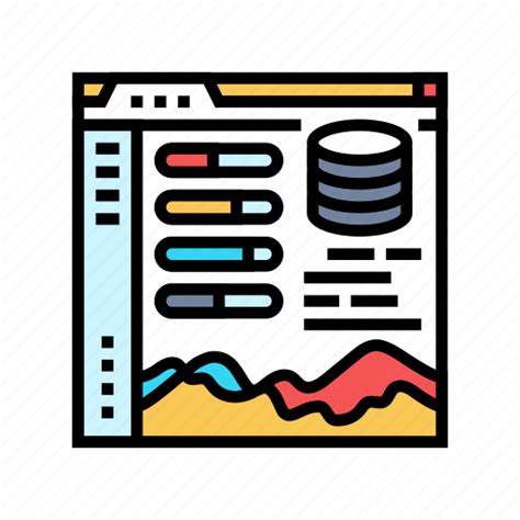 Visualization Dashboard Data Analytics Hadoop Spark Icon