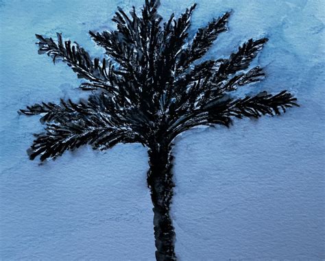 The Artists Blog Palm Tree Watercolor Pencil Pieces