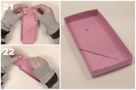 Origami Rectangular Box Step By Step Instructions Paper Kawaii