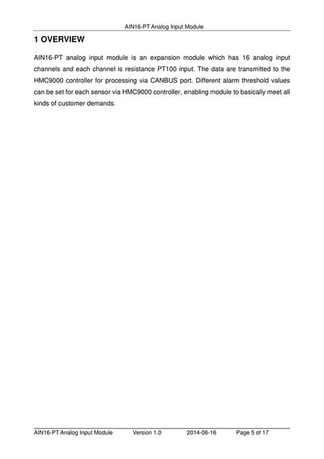 Smartgen Ain16 Pt Analog Input Module Auto Power Switching