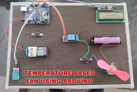 Temperature Based Fan Using Arduino Hemant Raghuwanshihr Robotics Youtube