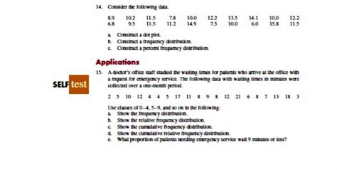 Solved Consider The Following Data Construct A Dot Ptot