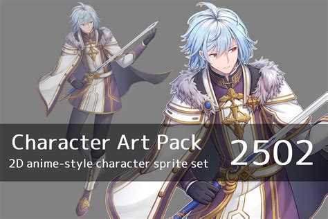 Anime Character Art Pack 2502 Image Young Man Knight Swordsman Prince 2d Characters
