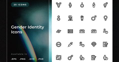 Gender Identity Icons Icons Ft Identity And Orientation Envato