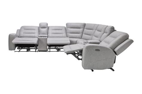 Echo 7 Piece Dual Power Reclining Sectional With Bluetooth Speaker