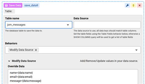 How To Save Form Data To A Custom Database Table Using Sava Data Action
