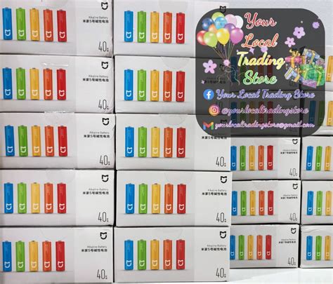 Xiaomi Aa Aaa Alkaline Battery Rainbow Photography Photography Accessories Batteries