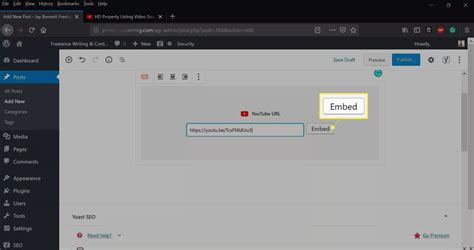 How To Embed A YouTube Video Into Your WordPress Blog