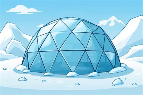 Igloo Background Generate Ai Premium Ai Generated Image