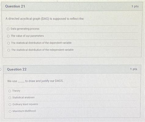 question 21 a directed acyclical graph dag is