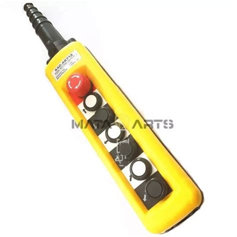 6 PUSHBUTTON PENDANT Control Station XAC A6913 Hoist Push Button Switch W6 EUR 73 17 PicClick DE