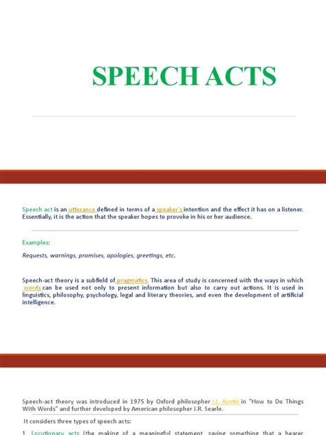 speech acts pdf linguistics human communication