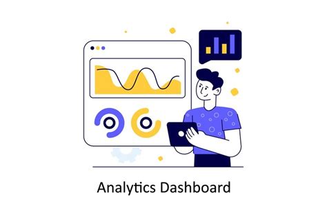 Premium Vector Analytics Dashboard Flat Style Design Vector