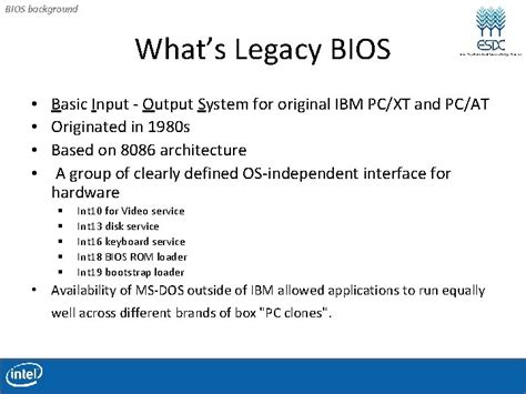 Unified Extensible Firmware Interface Uefi Framework Uefi Overview
