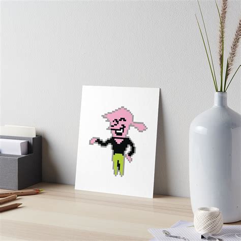 Pink Addison Deltarune Art Board Print By Spamton Funny Redbubble