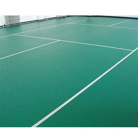 Green Badminton Court Flooring 35mm To 80mm Thickness 01mm To 0