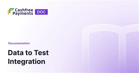 Data To Test Integration