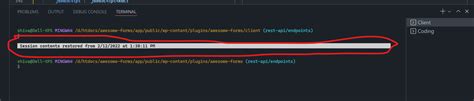 [design] background color for terminal persistent sessions · issue