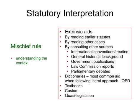 Ppt Statutory Interpretation Powerpoint Presentation Free Download Id4205360