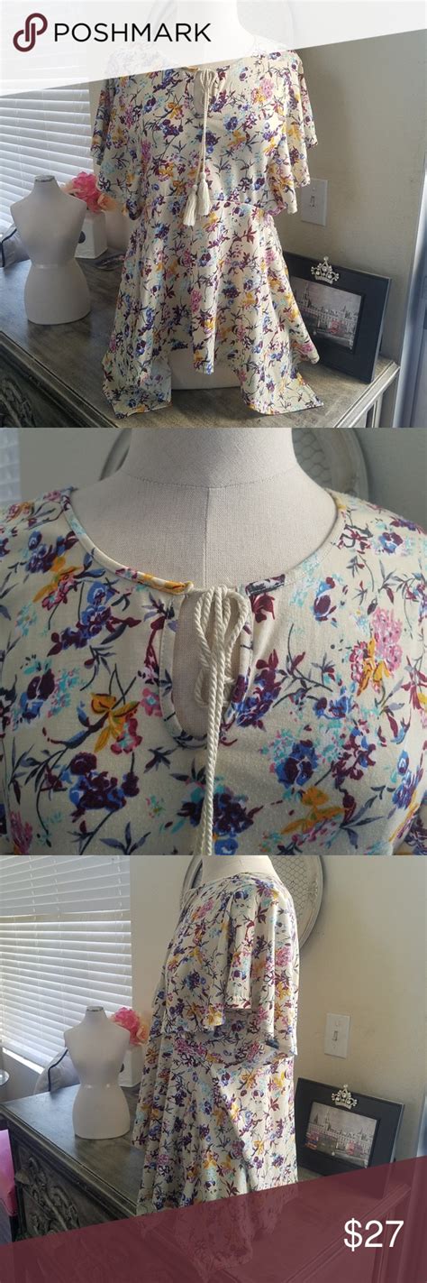 Anthropologie Eden Olivia Multicolored Floral Top Floral Tops Boho