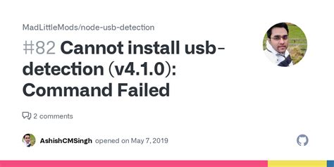 cannot install usb detection v4 1 0 command failed · issue 82