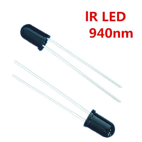 100pcs Infrared LED Diode 5mm 940nm Powerful Laser Infrared Lamp Infrared LED 940 Nm Diodo IR